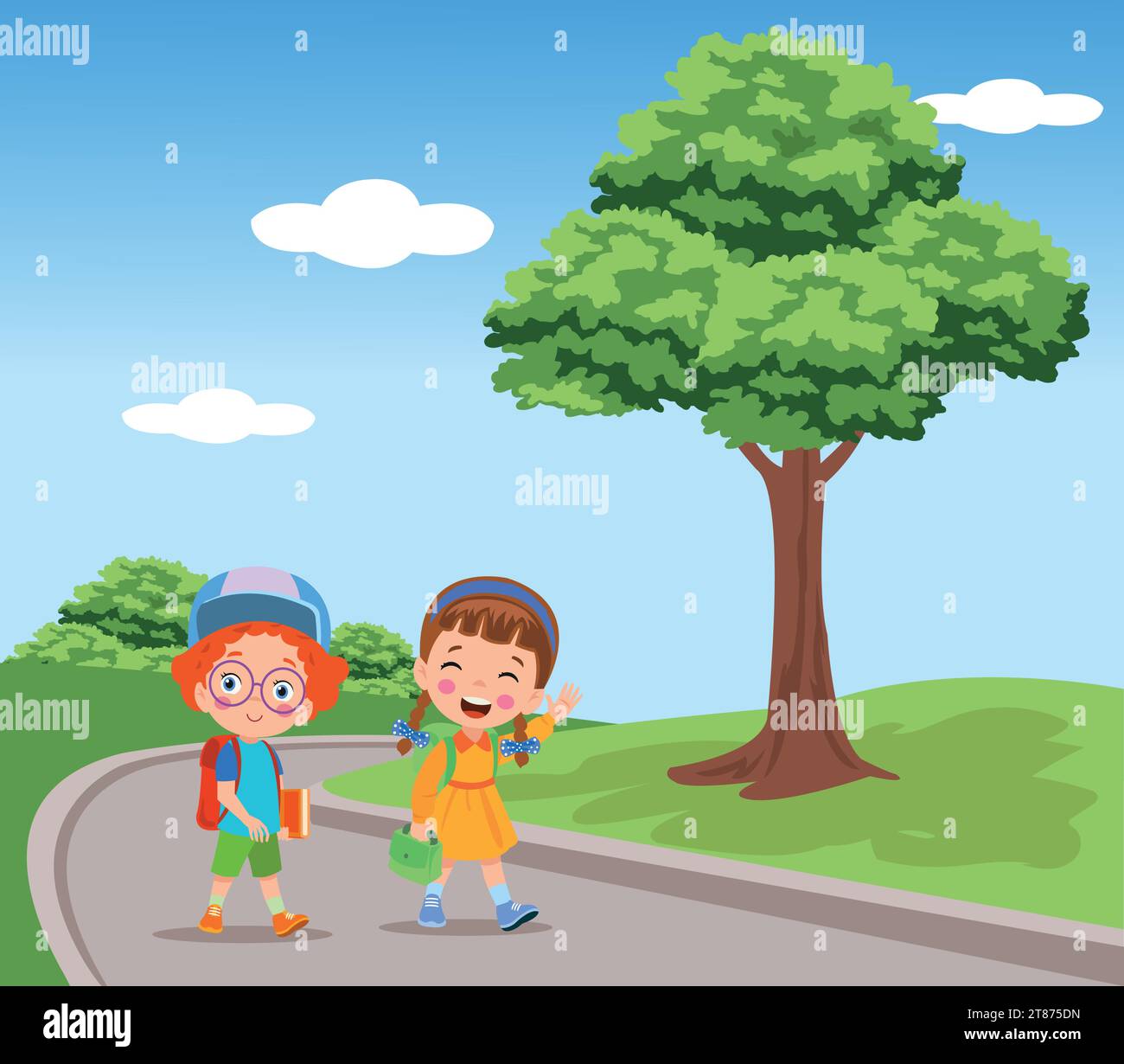 Walking primary Stock Vector Images - Alamy