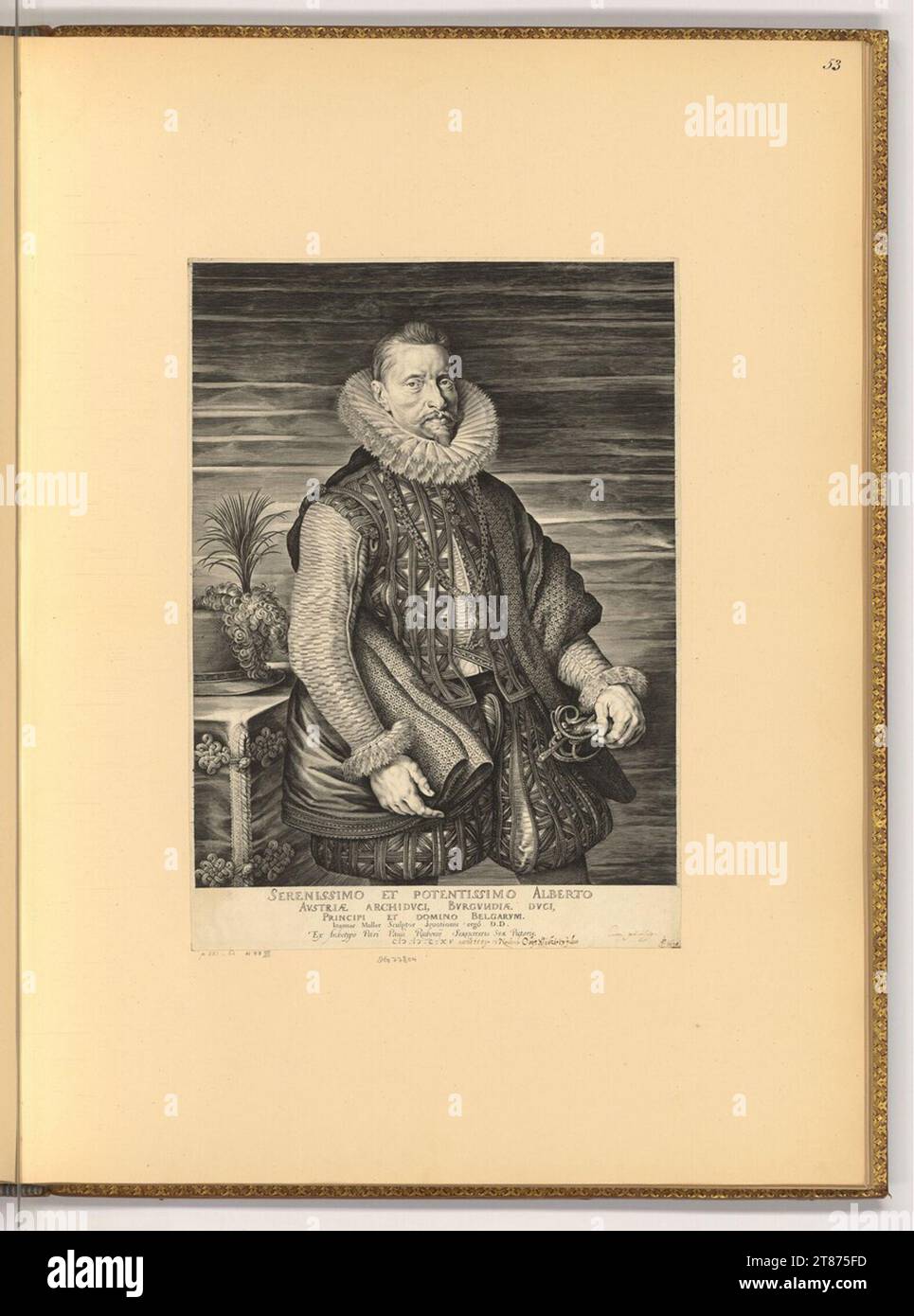 Jan Harmensz. Muller (Engraver) Portrait Albrecht VII of Habsburg ...
