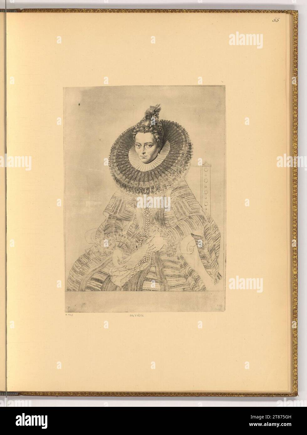 Jan Harmensz. Muller (Engraver) Isabella Clara Eugenia of Spain. Copper ...