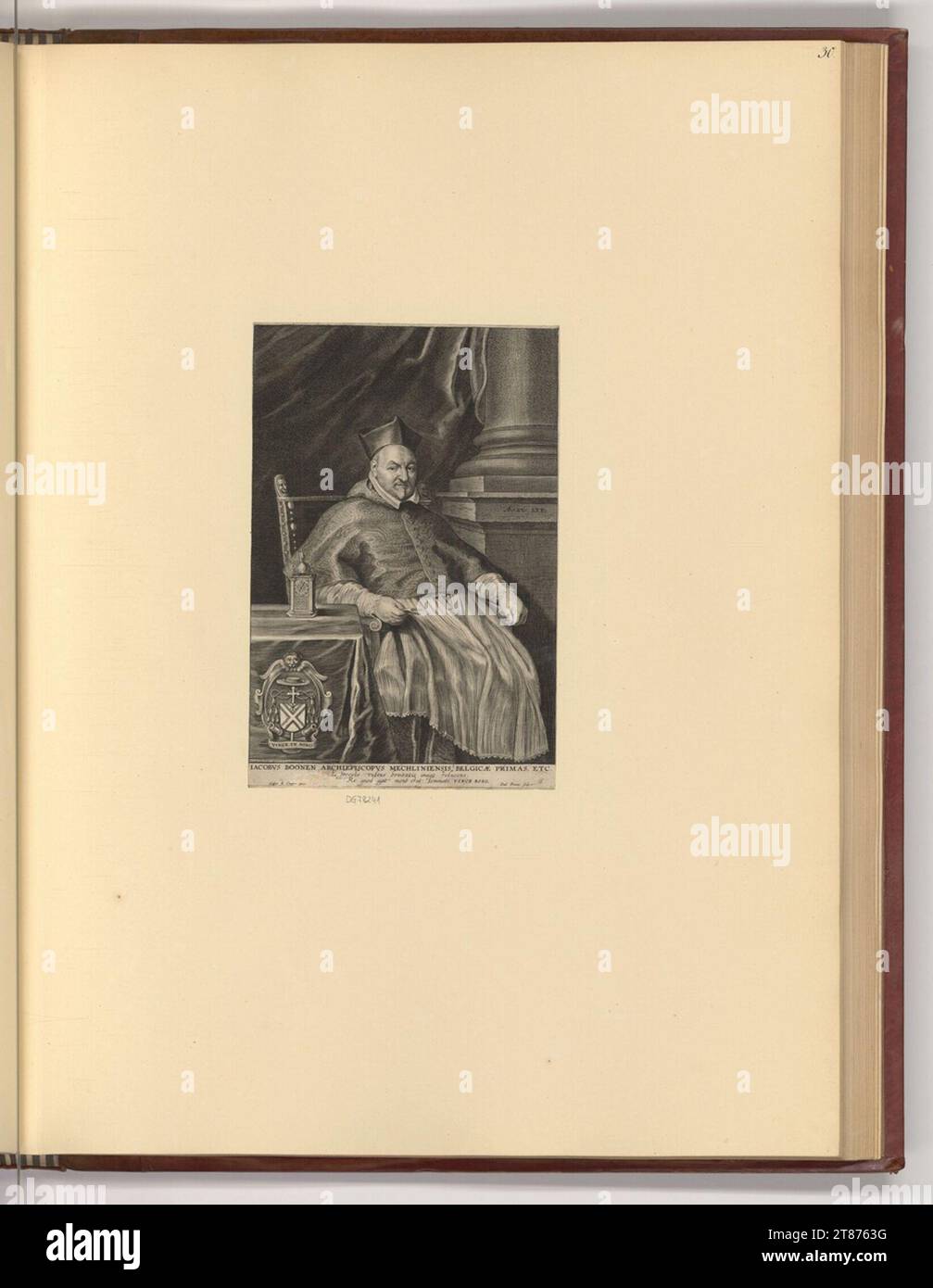 Paulus Pontius (Engraver) Portrait Jacobus Boon Archbishop of Mechelen ...