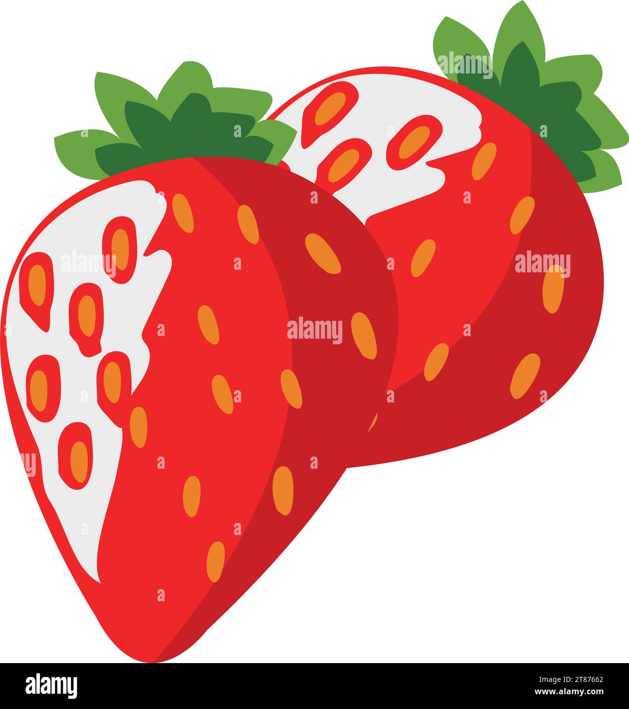 vector prepared and cleaned strawberry image Stock Vector Image & Art ...