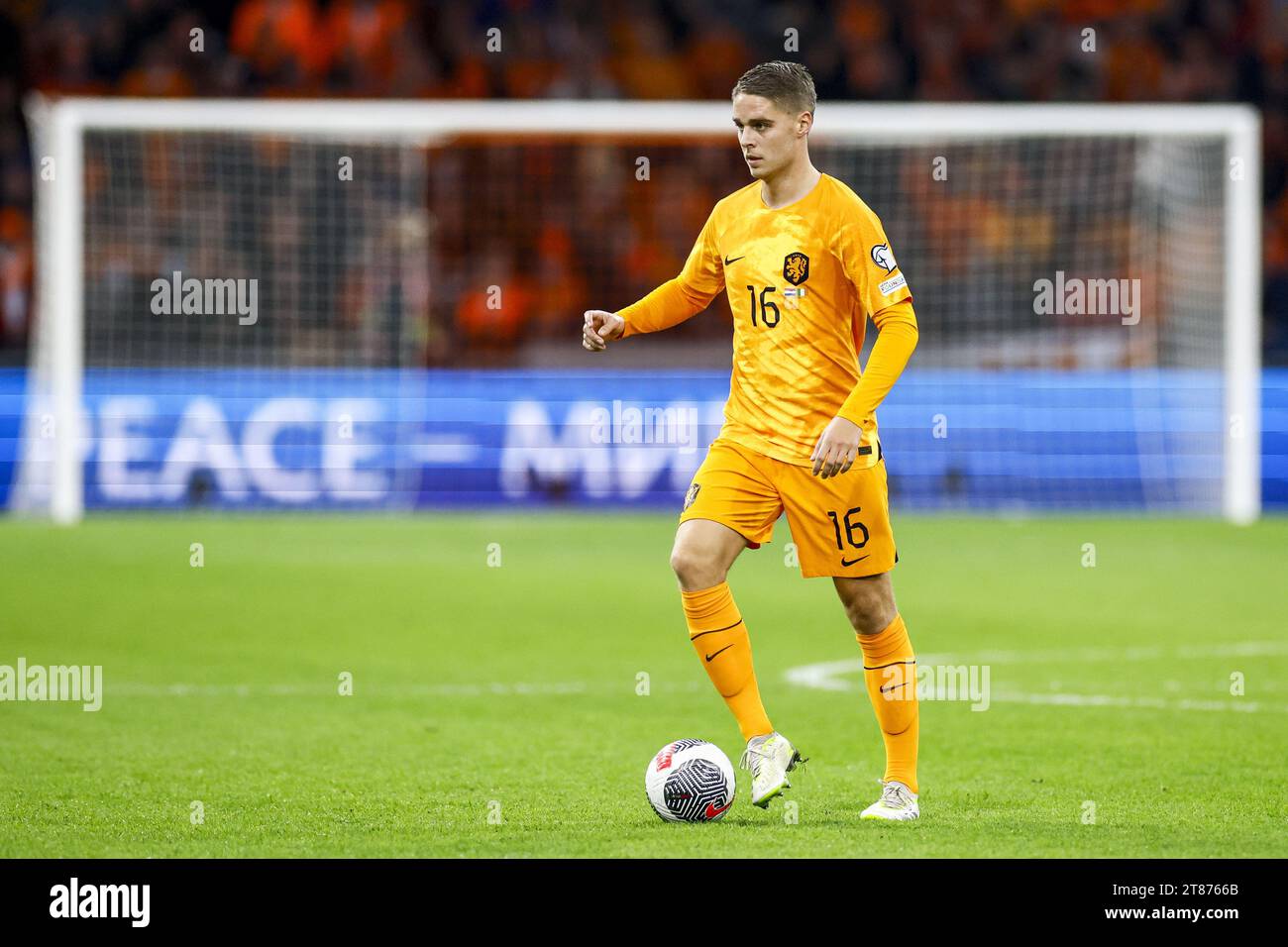 AMSTERDAM - Joey Veerman of Holland during the European Championship ...