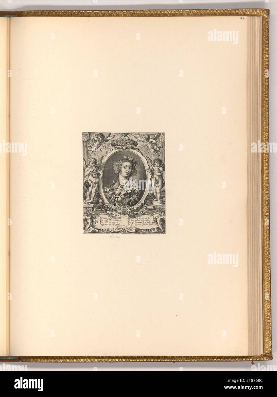 Theodor Matham (Engraver) Amarillis plays violin. Copper engraving ...