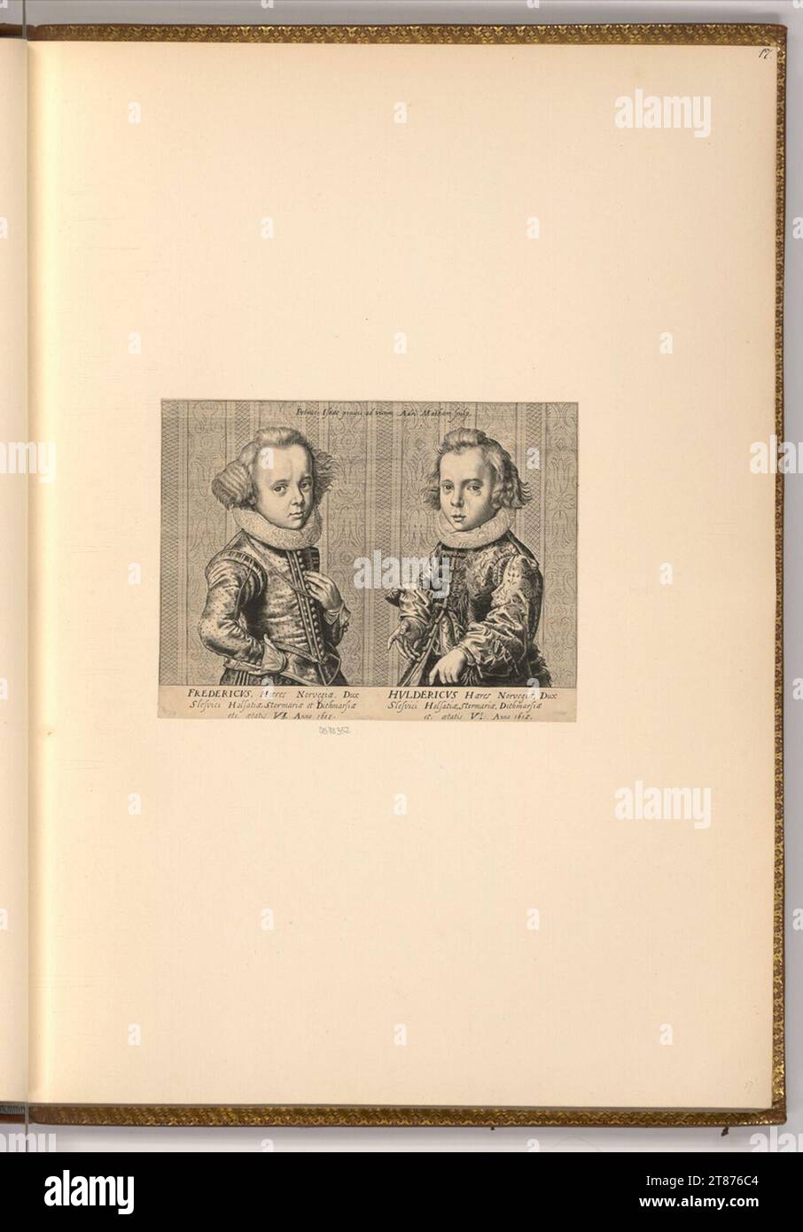 Adriaen Matham (Engraver) Portraits Frederik and Ulrik, Prince of ...