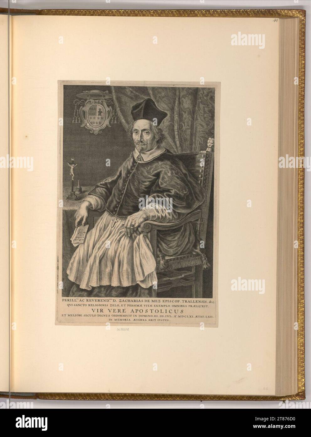 Theodor Matham (Engraver) Portrait Zacharias de Mez. Copper engraving ...
