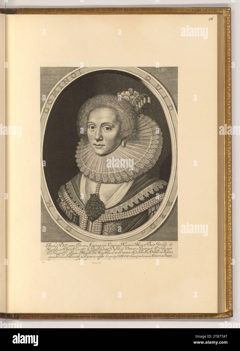 Willem Jacobsz. Delff (Engraver) Portrait Amalia van Solms, Princess of ...