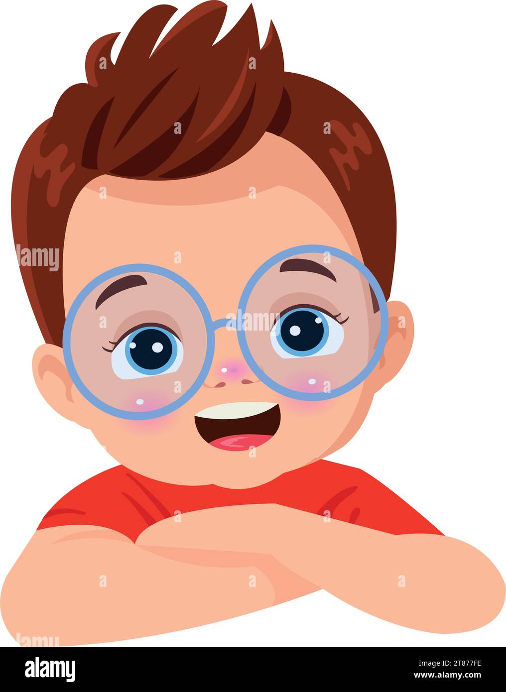 cute boy face vector illustration Stock Vector Image & Art - Alamy