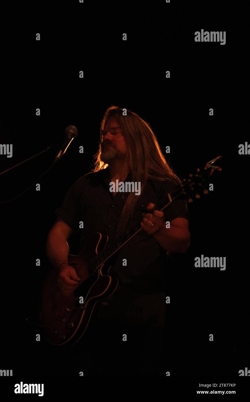 Irish singer and song-writer, Glen Hansard, performing with his band at ...