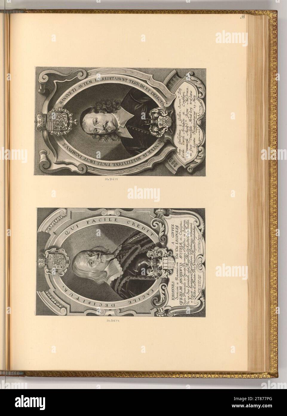 Pieter de Jode II (Engraver) Portrait Johann van Giffen; Johann Wilhelm ...