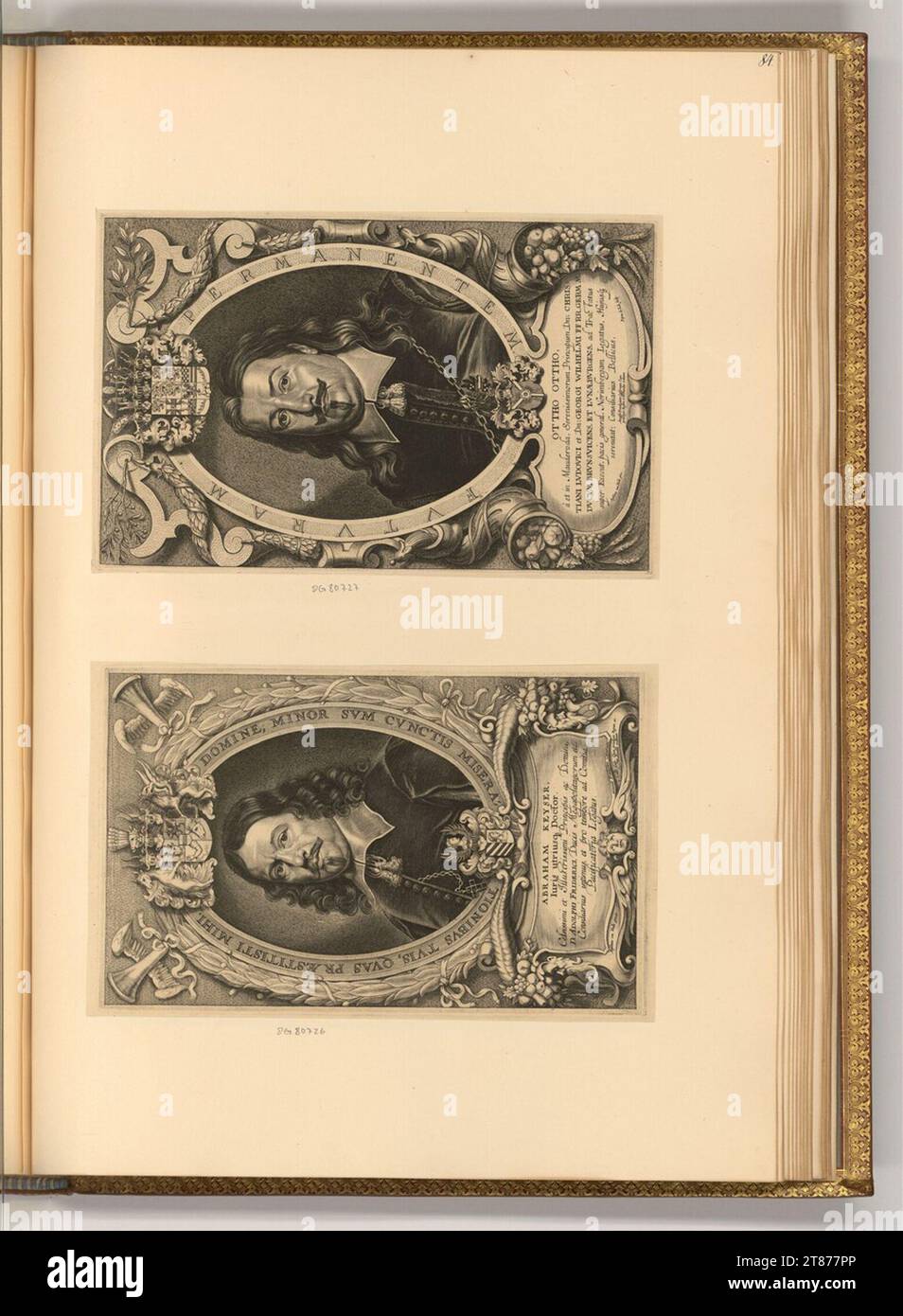 Pieter de Jode II (Engraver) Portrait Abraham Keyser; Otto Otto von ...