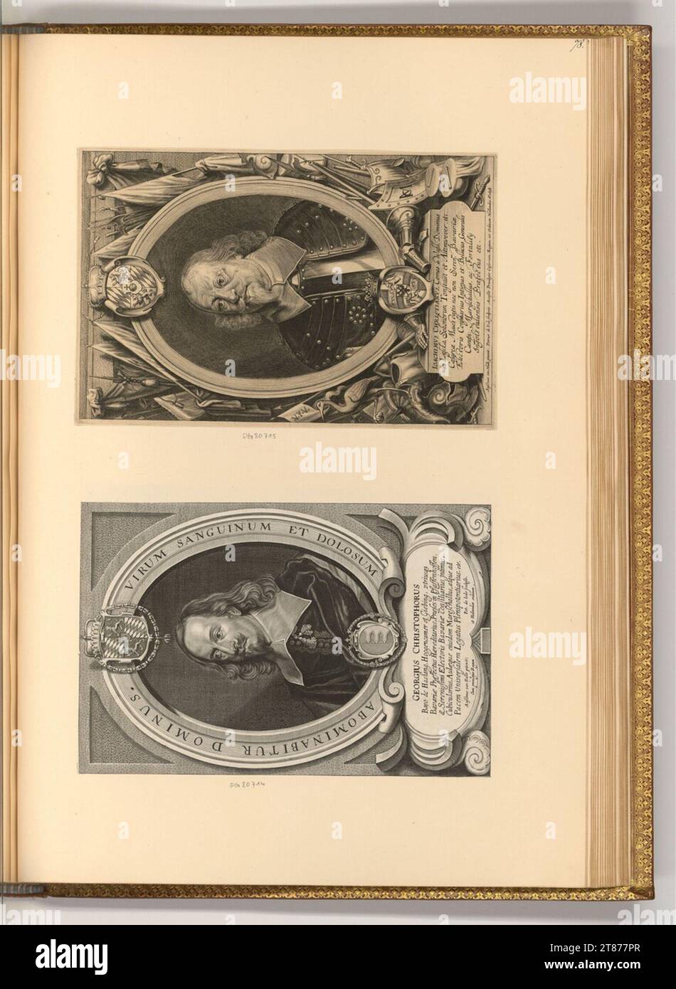 Pieter de Jode II (Engraver) Portrait Georg Christoph von Haslang ...