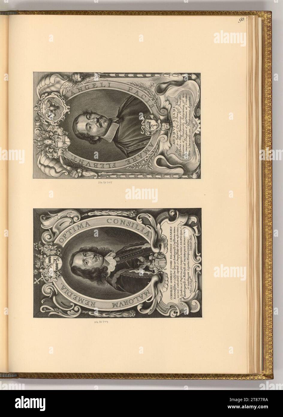 Pieter de Jode II (Engraver) Porträt Cornelius Gobel; Adam Adami ...