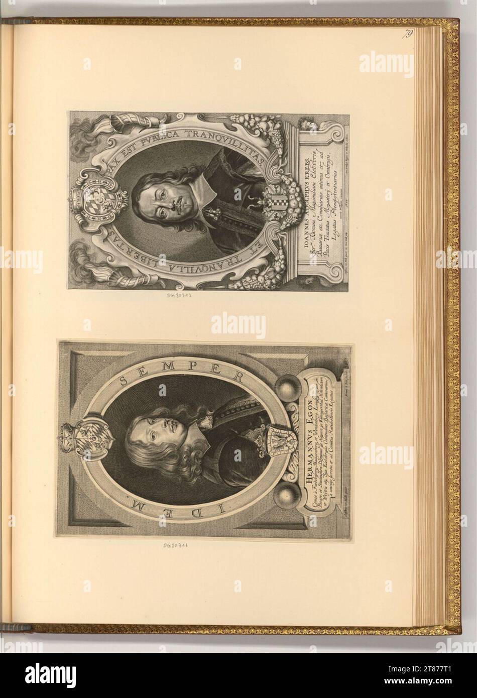 Pieter de Jode II (Engraver) Portrait Hermann Egon von Fürstenberg ...