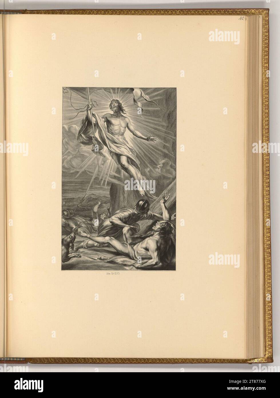 Cornelis Galle der Jüngere II Resurrection of Christ. Copper engraving print 1627-1678 , 1627/ ...