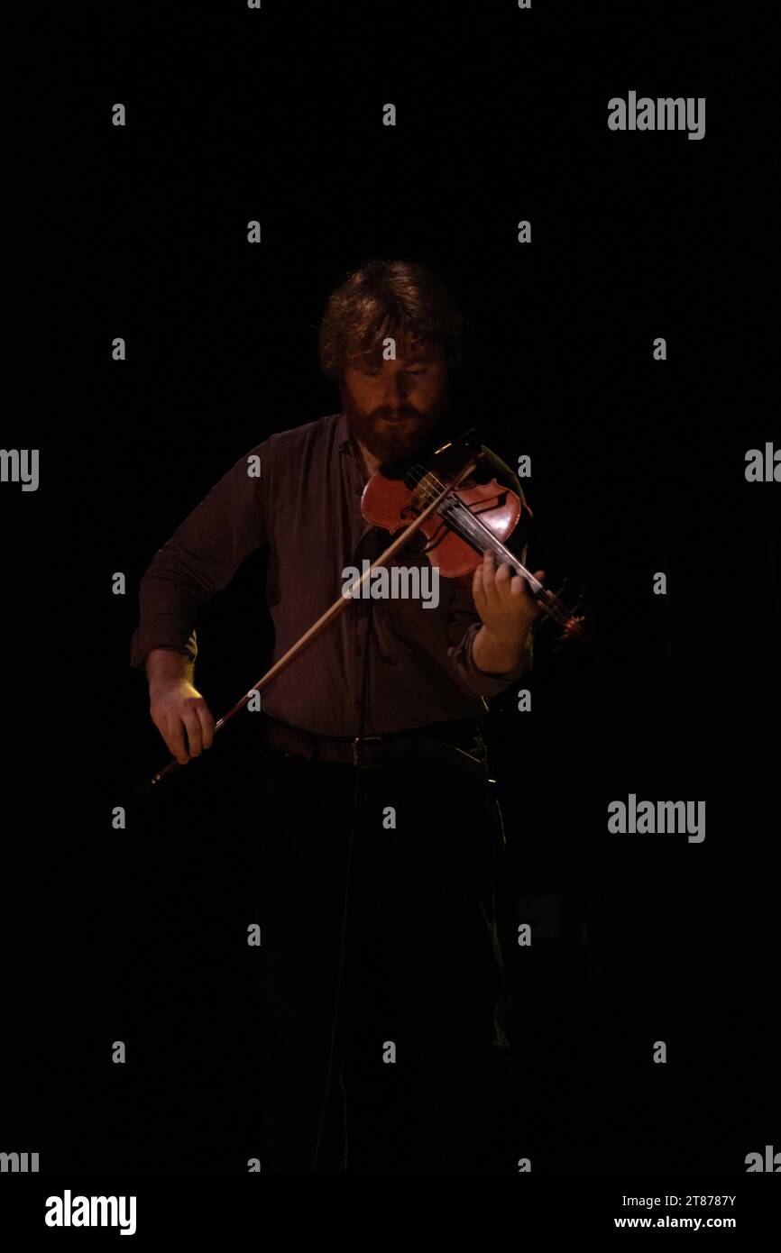 Irish singer and song-writer, Glen Hansard, performing with his band at ...