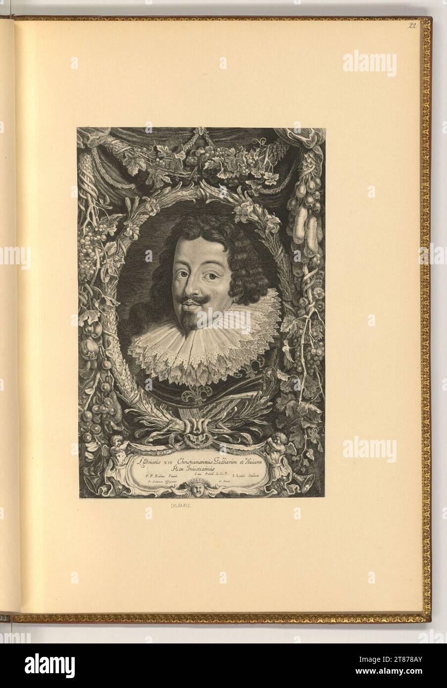 Jacob Louys (Engraver) Portrait Louis XIII .. etching 1644 , 1644 Stock ...