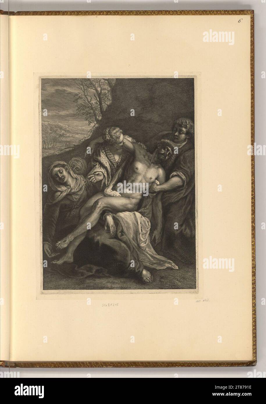Cornelis Visscher (Engraver) Pieta. Copper engraving, etching 1638-1662 ...