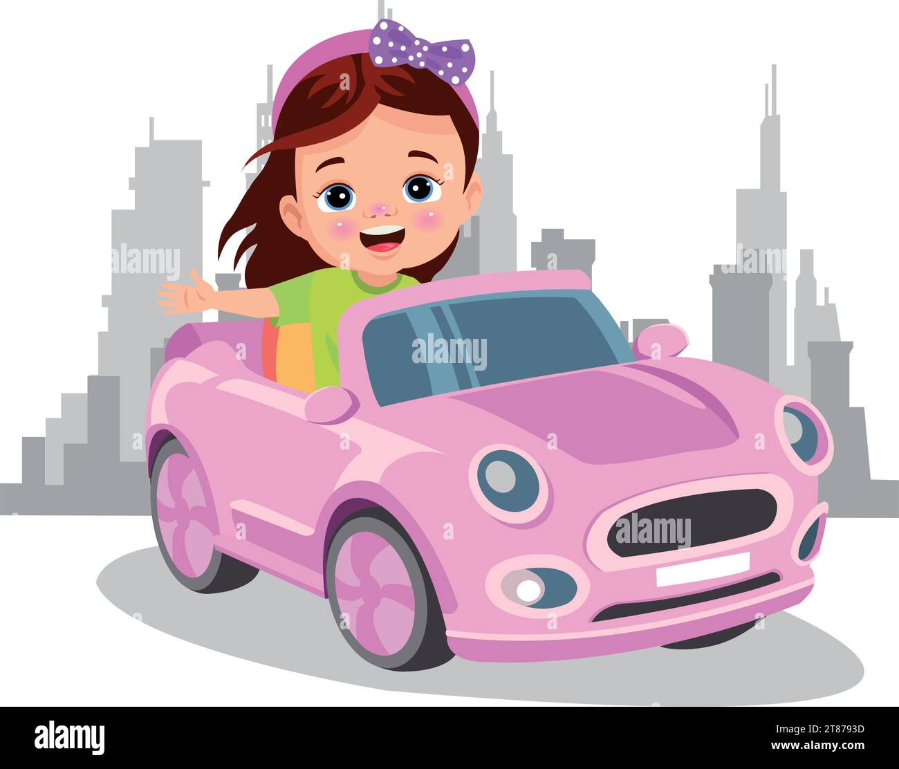 Cartoon boy driving car hi-res stock photography and images - Alamy