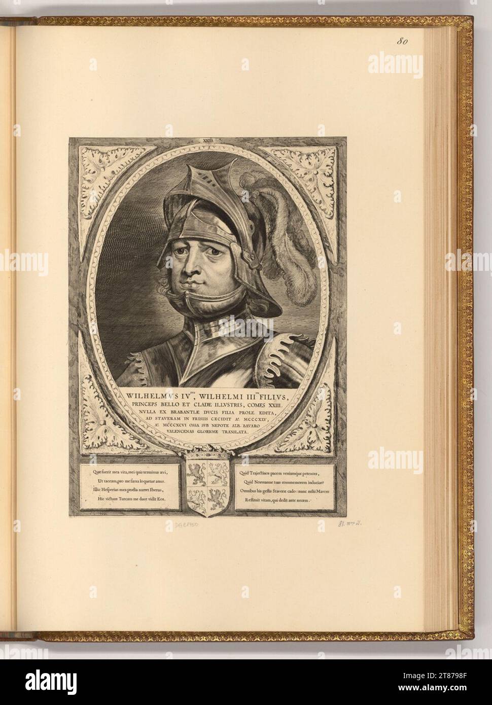 Cornelis Visscher (Engraver) Portrait Wilhelm IV of Holland. Copper ...