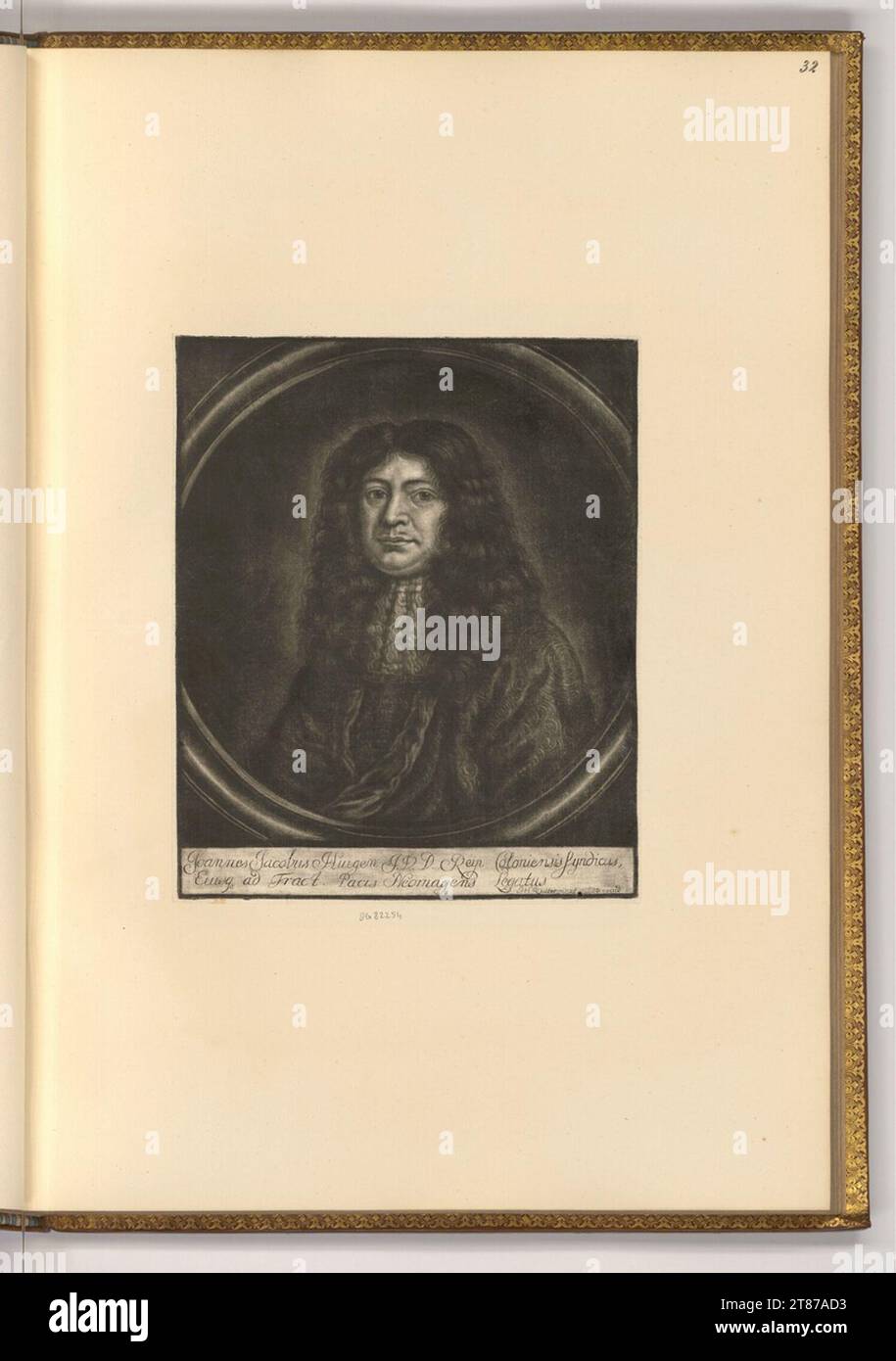 Herman Hendrik de Quiter Portrait Johann Jacob Huigen. Schaubkunst ...