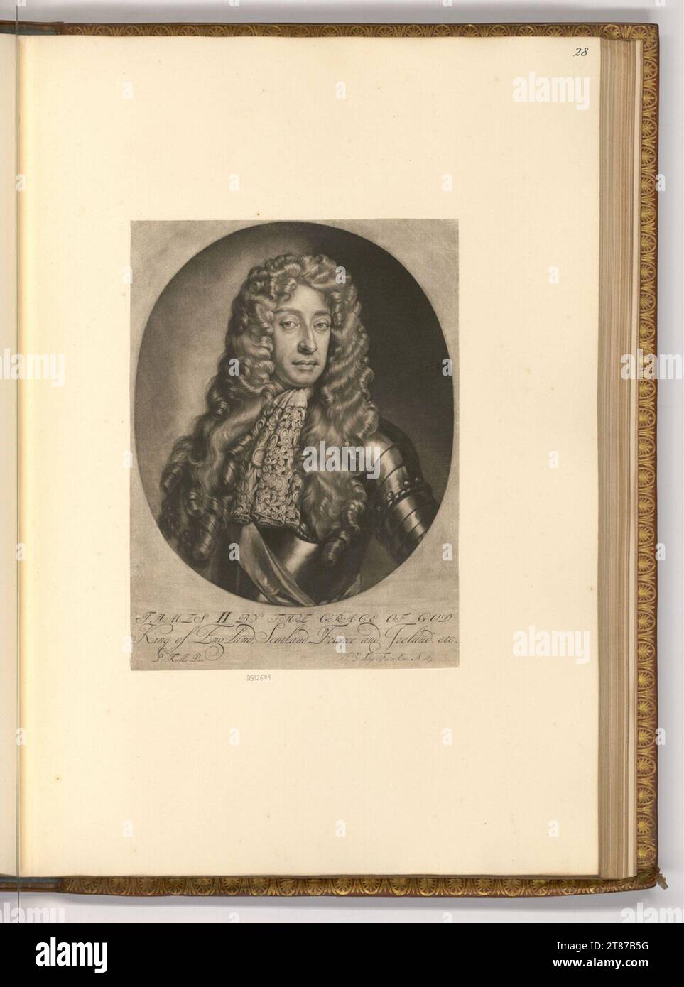 Jan Verkolje (Engraver) Portrait James II of England. Skiing 1685 ...