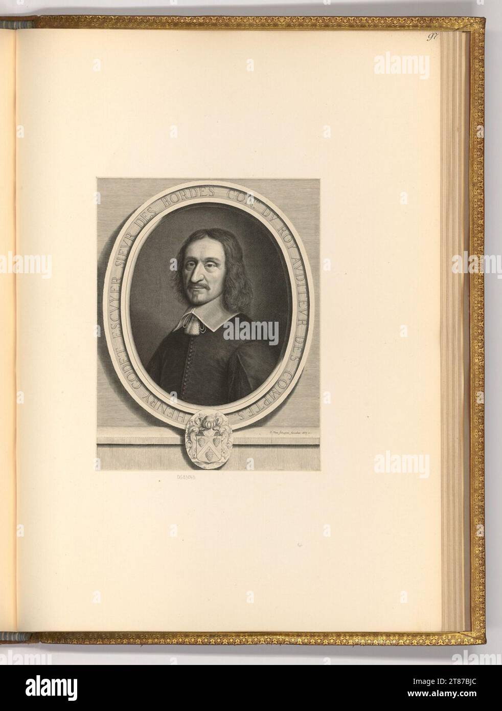 Pieter van Schuppen (Engraver) Portrait Henry Godet des Bordes. Copper ...