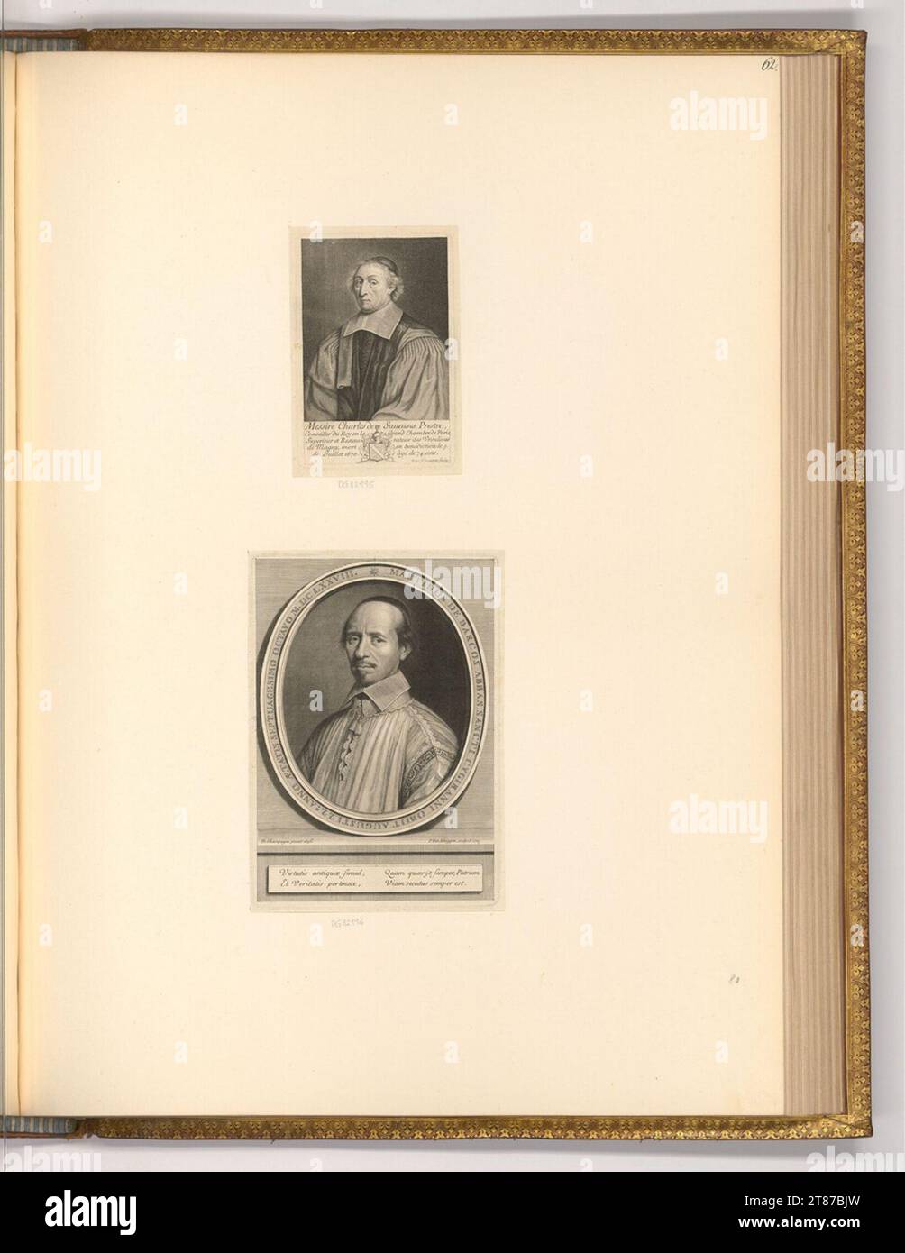 Pieter van Schuppen (Engraver) Porträt Charles de Saveuses; Martin de ...