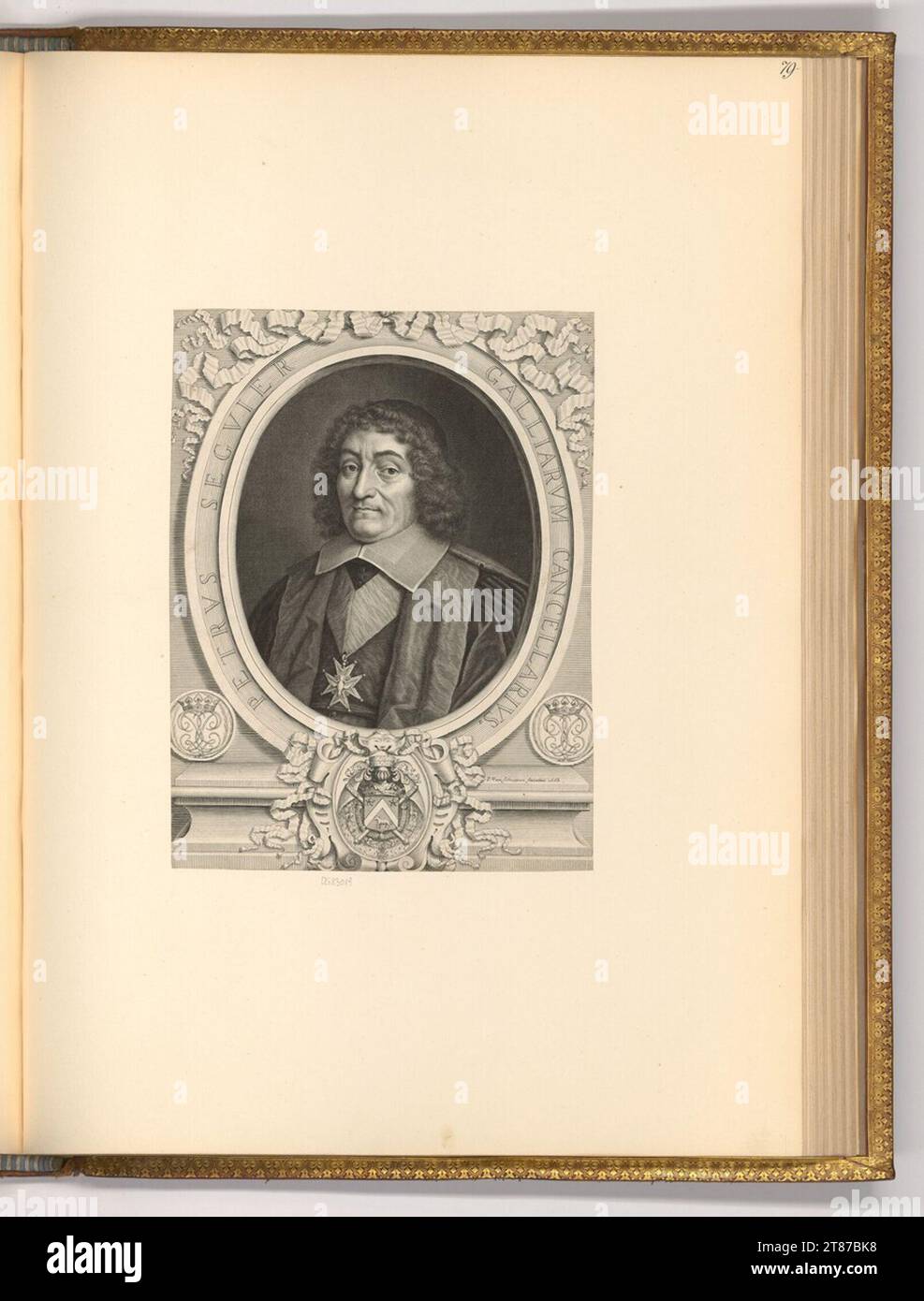 Pieter van Schuppen (Engraver) Pierre Pierre Seguier. Copper engraving ...