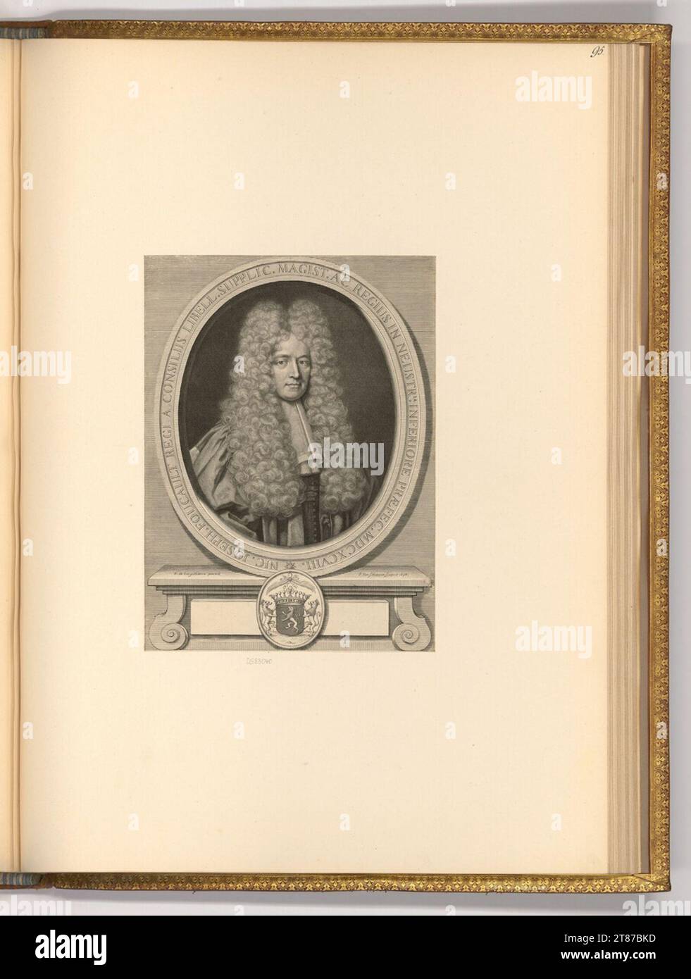 Pieter van Schuppen (Engraver) Portrait Nicolas-Joseph Foucault. Copper ...
