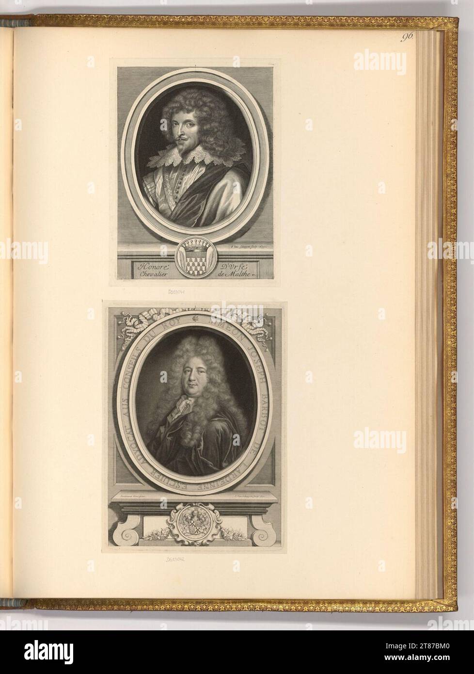 Pieter van Schuppen (Engraver) Porträt Honoré d'Urfé; Simeon Joseph ...