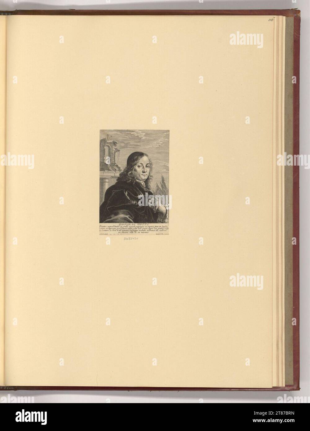 Richard Collin (Engraver) Portrait Gaspar de Witte. Copper engraving ...