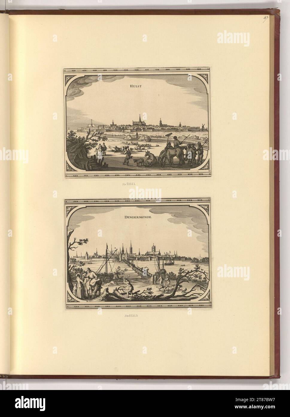 Pieter Hendricksz Schut (Engraver) Holly; Dendermonde. etching 1660 ...