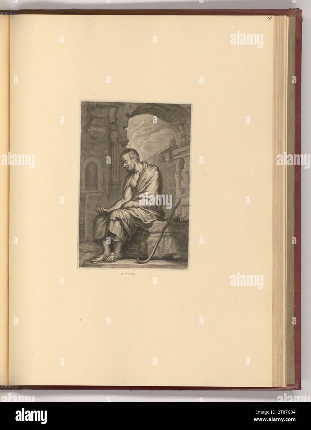 Richard Collin (Engraver) Belisius. Copper engraving, etching 1676 ...