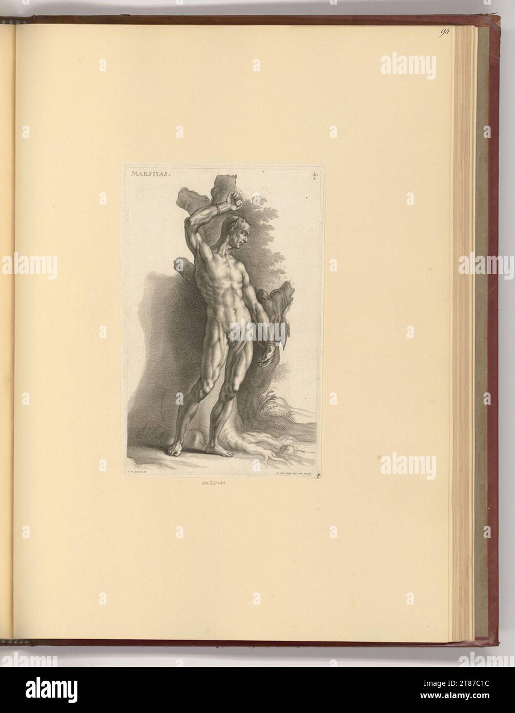 Richard Collin (Engraver) Marsiyas. Copper engraving, etching 1676 ...