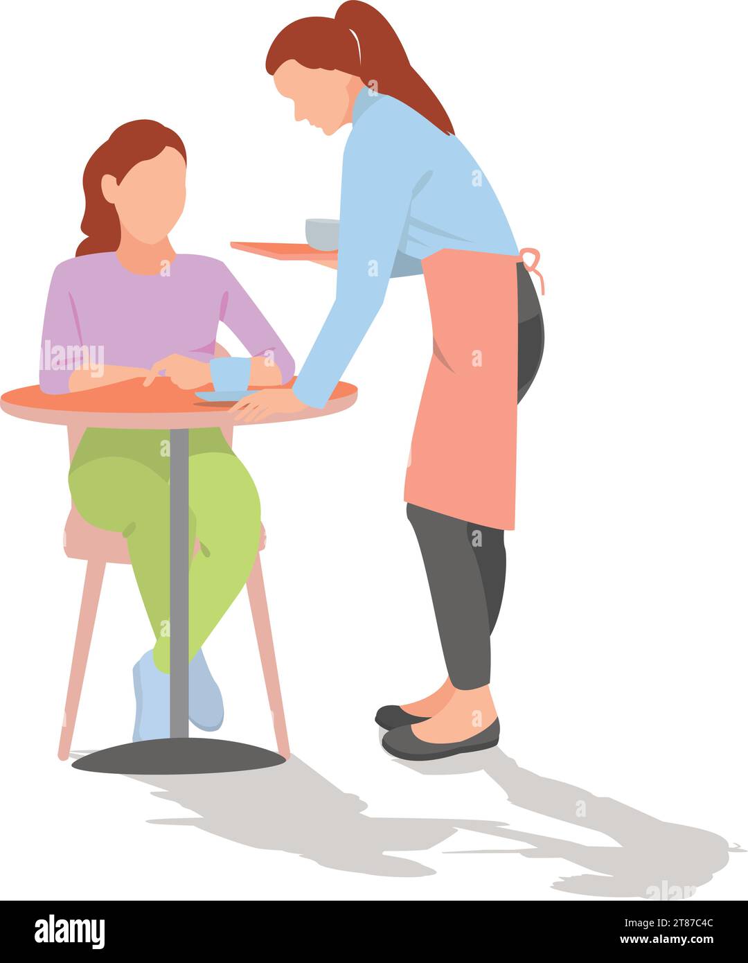 Portrait of man drinking coffee in outdoor cafe Stock Vector Image ...