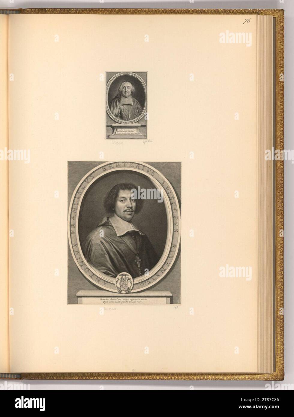 Gerard Edelinck (Engraver) Porträt Jules Mascaron; Antoine François de ...