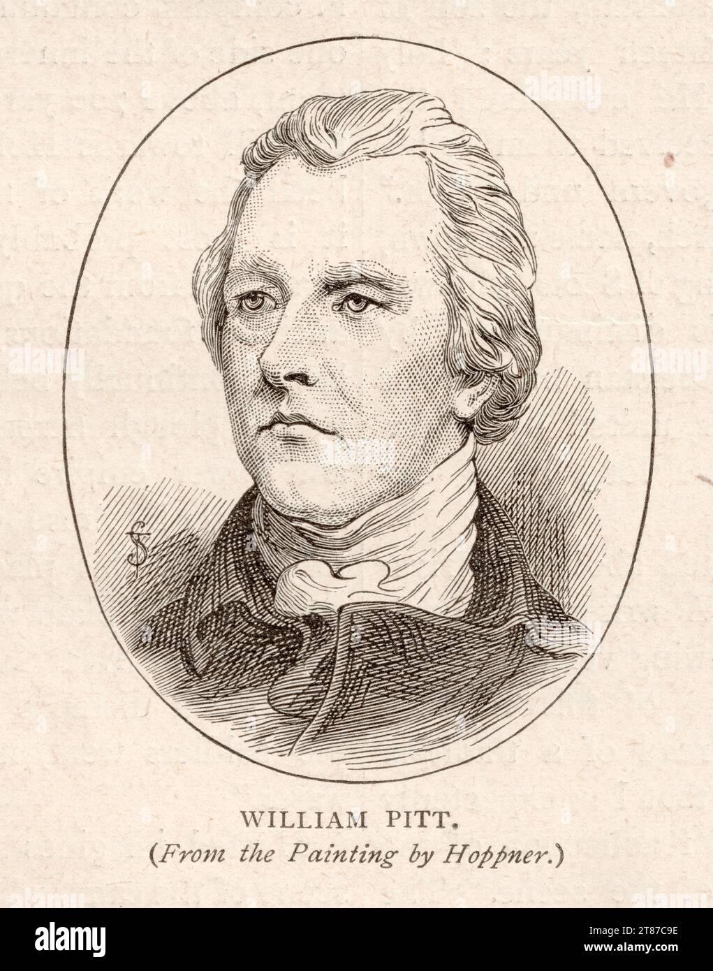 Engraving of William Pitt from the book: “Greater London, volume 2” by ...