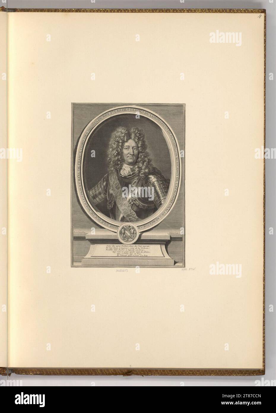 Gerard Edelinck (Engraver) Porträt Anne-Jules de Noailles. Copper ...