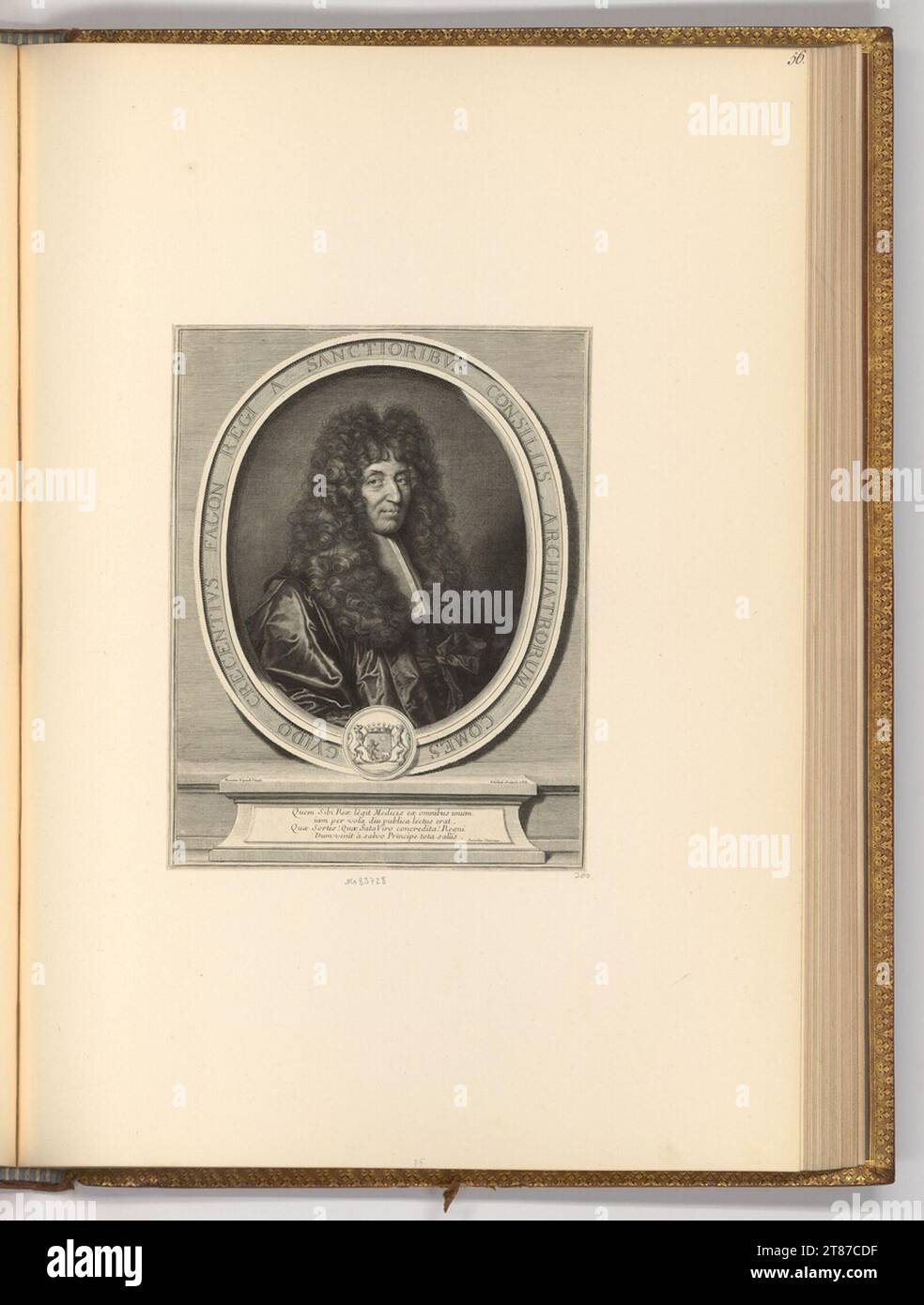 Gerard Edelinck (Engraver) Portrait guy-crescent fagon. Copper ...