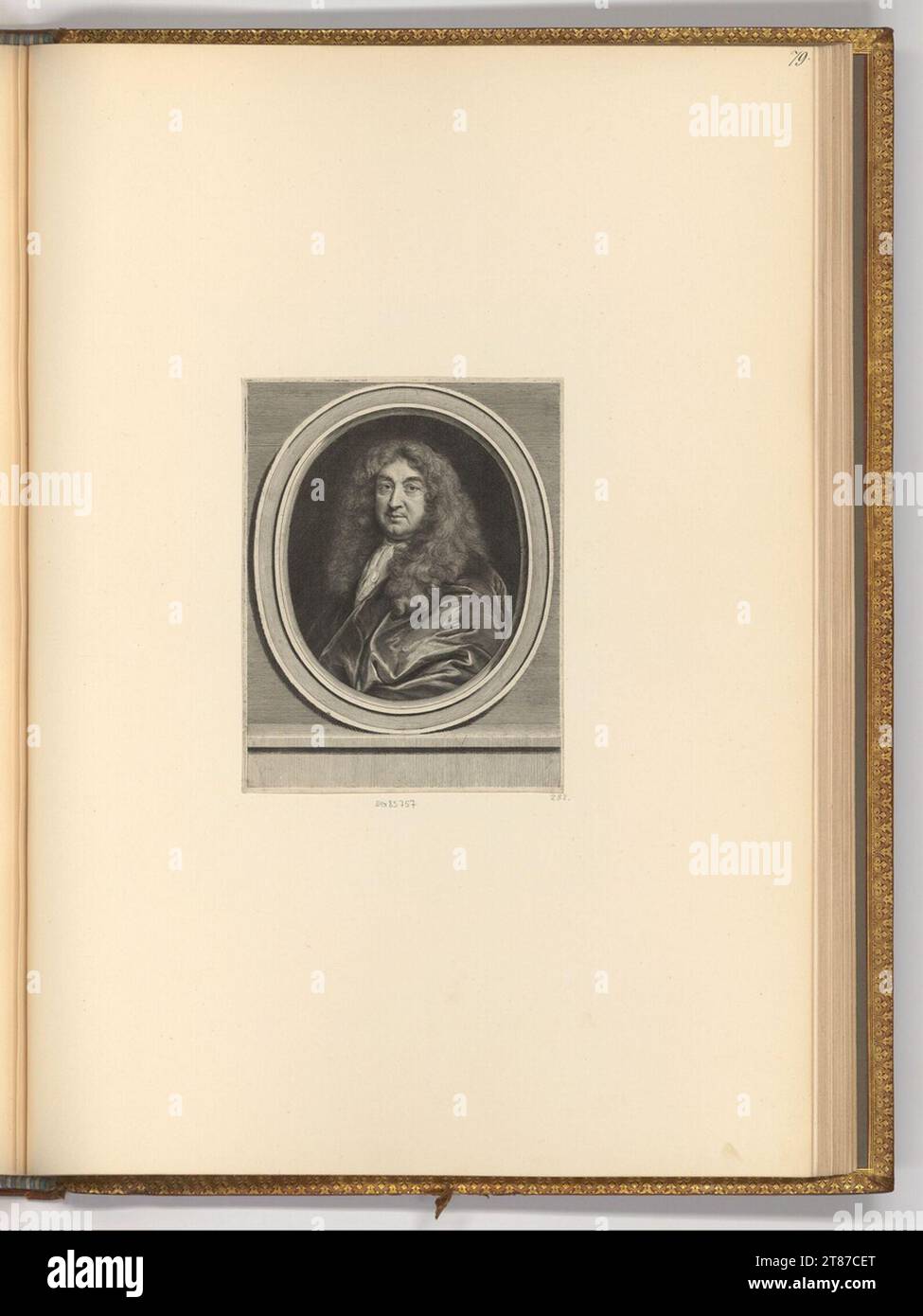 Gerard Edelinck (Engraver) Portrait robert nanteuil. Copper engraving print 1660-1707 , 1660/ ...