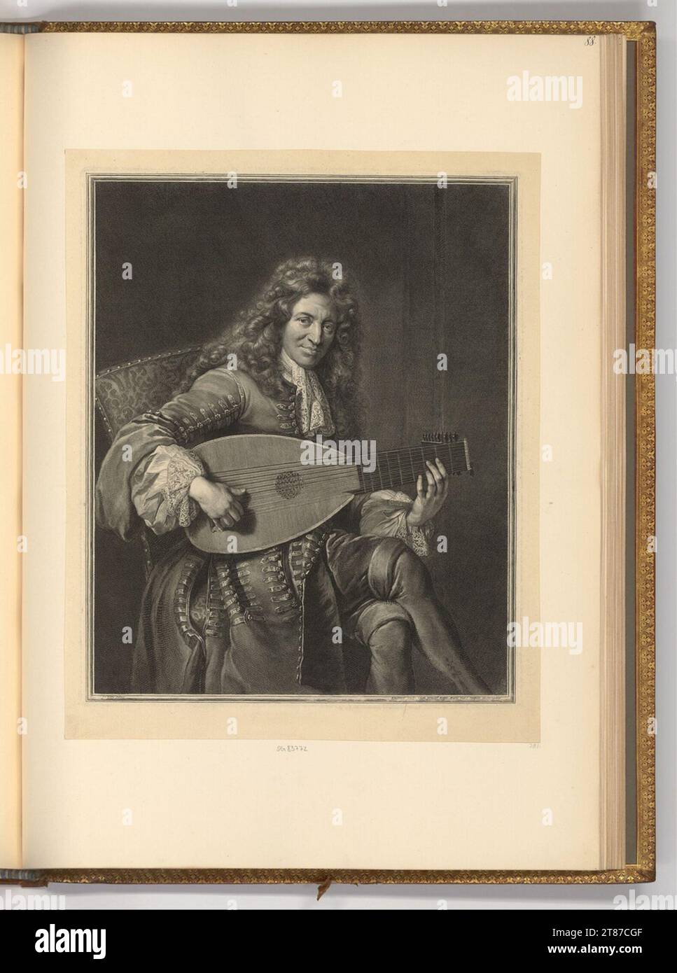 Gerard Edelinck (Engraver) Portrait Charles Mouton. Copper engraving ...