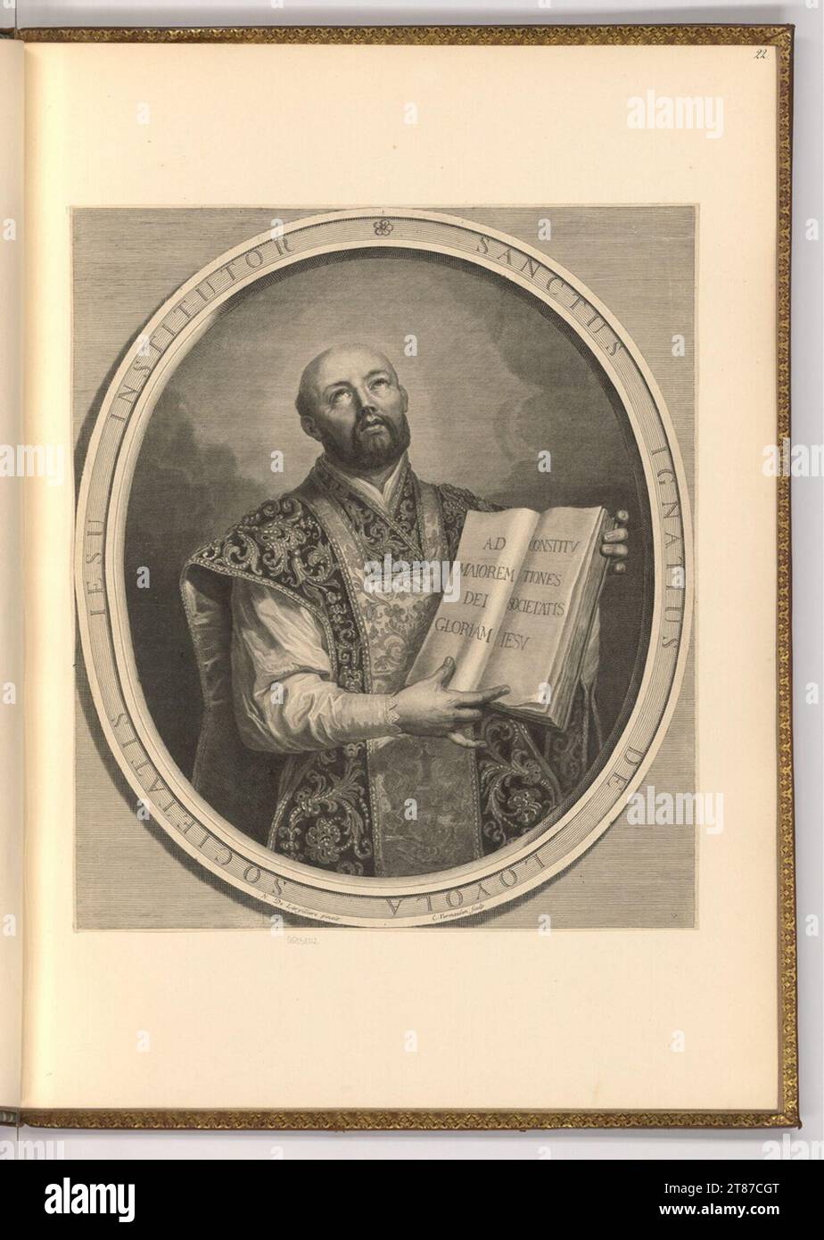 Cornelis Martinus Vermeulen (Engraver) Ignatius von Loyola. Copper ...