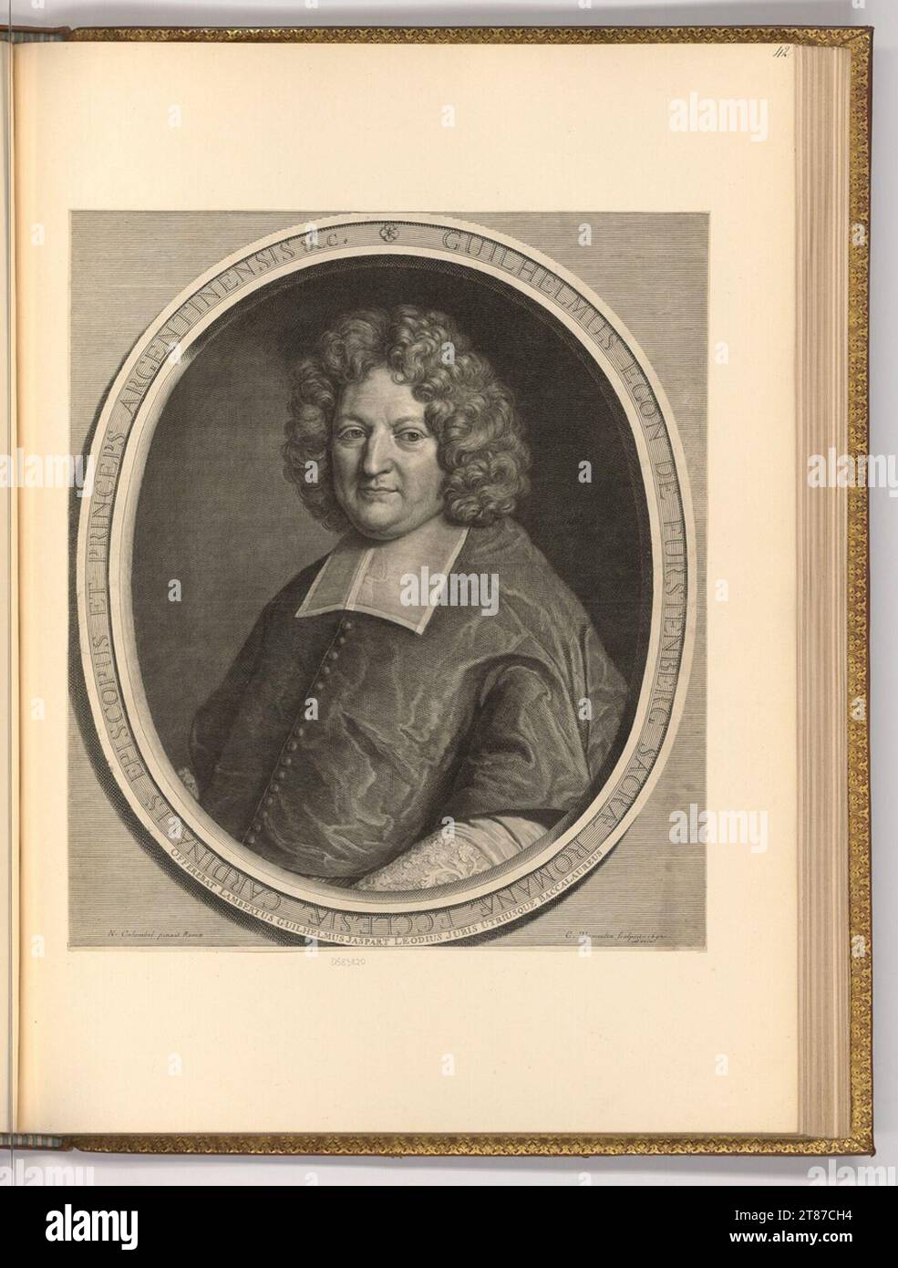Cornelis Martinus Vermeulen (Engraver) Portrait Cardinal Wilhelm Egon ...