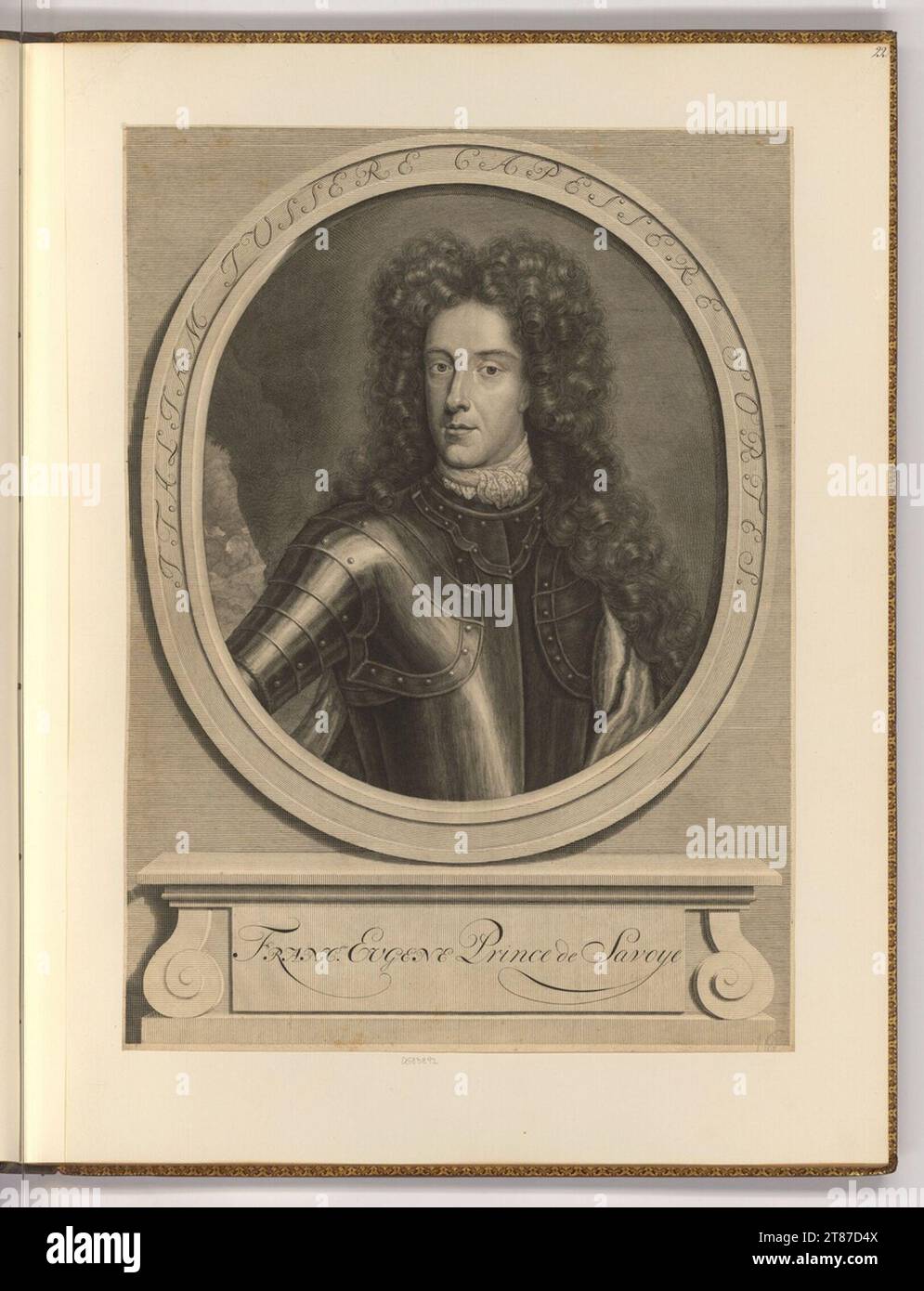 Pieter van Gunst (Engraver) Porträt franc. Eugene Prince of Savoye ...