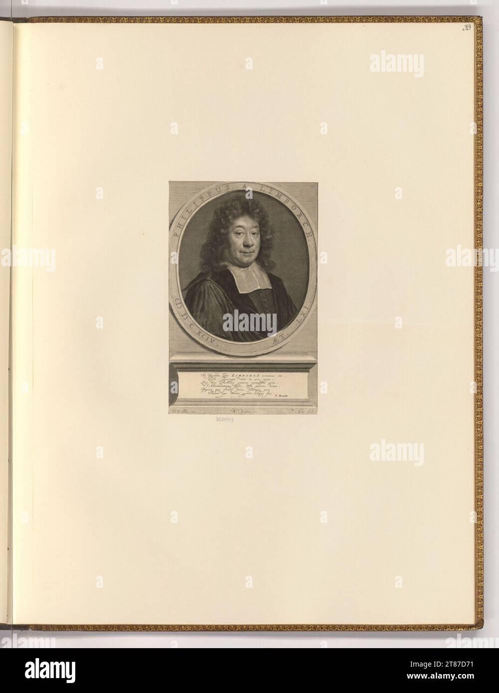 Pieter van Gunst (Engraver) Portrait Philippus van Lablorck. Copper ...
