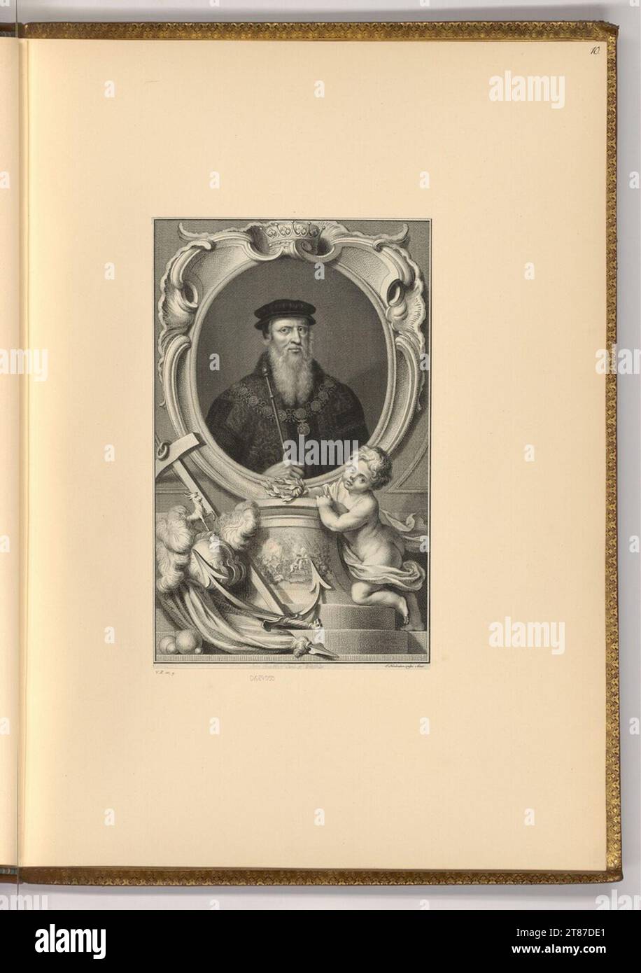 Jacob Houbraken (Engraver) Portrait Jean Russel, Count of Bedford ...