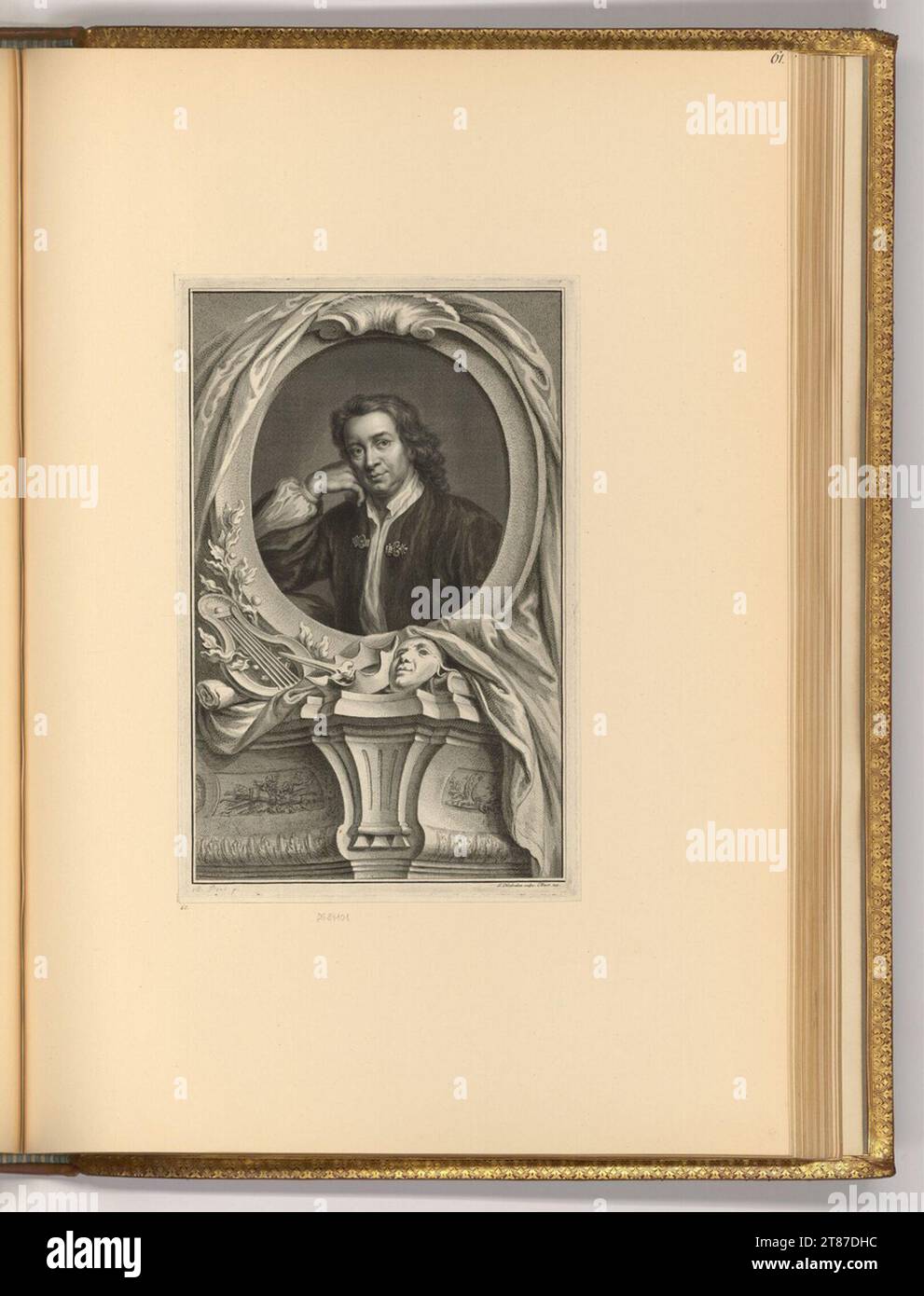 Jacob Houbraken (Engraver) Portrait Thomas Otway. Copper engraving ...