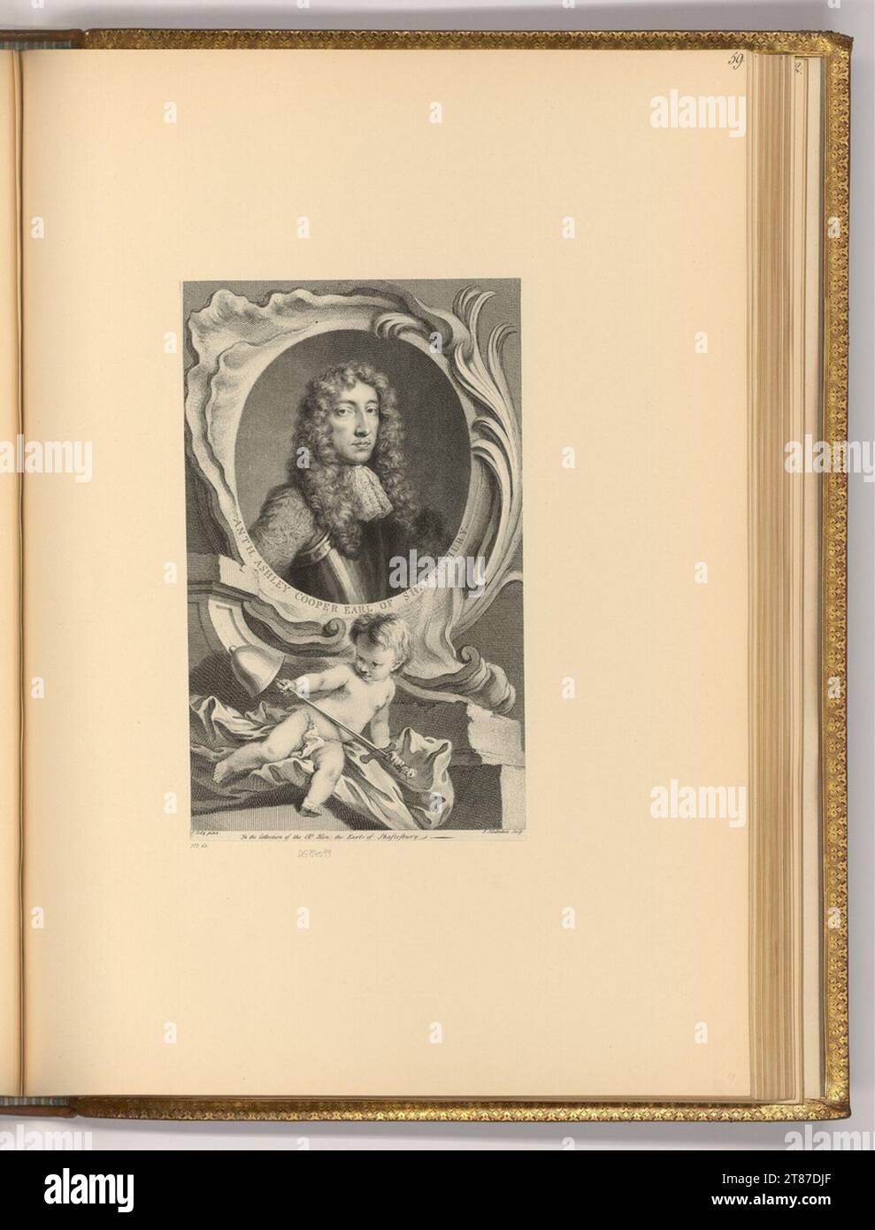 Jacob Houbraken (Engraver) Portrass Anthony Ashley-Cooper, graph Von ...