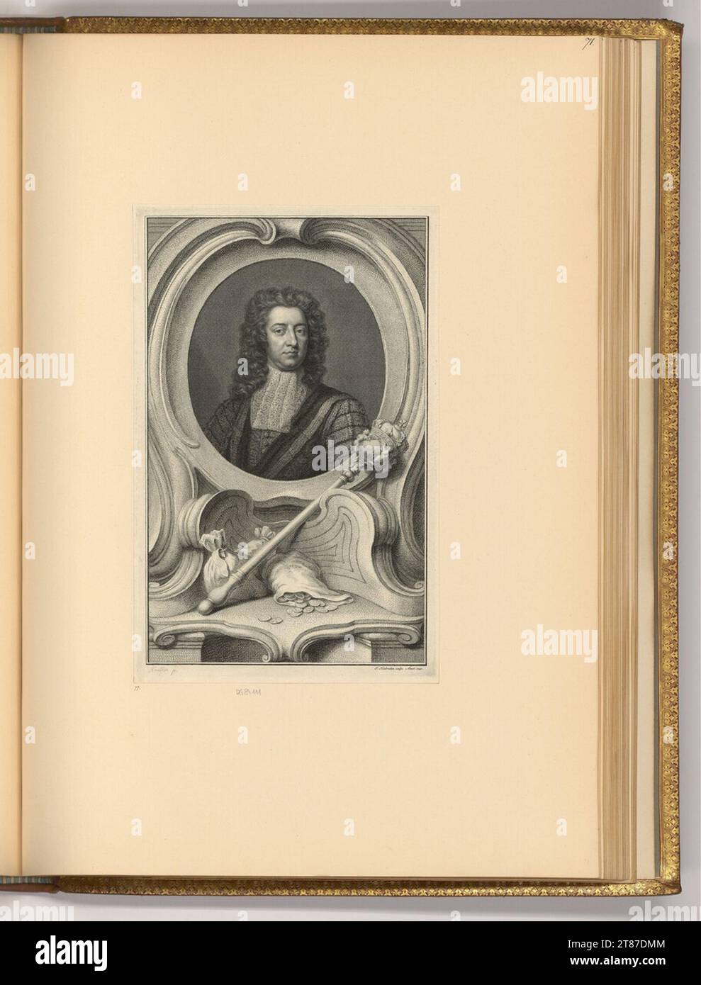 Jacob Houbraken (Engraver) Portrait Henry Boyle, Baron Carleton. Copper ...