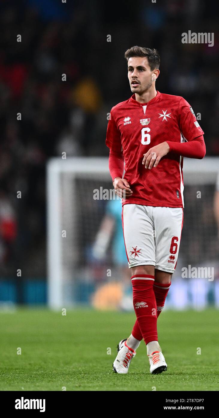 LONDON, ENGLAND - November 17: Matthew Guillaumier of Malta during the ...